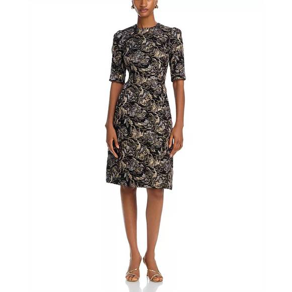 Teri Jon | Dresses | New Teri Jon Textured Jacquard Fit And Flare Dress ...